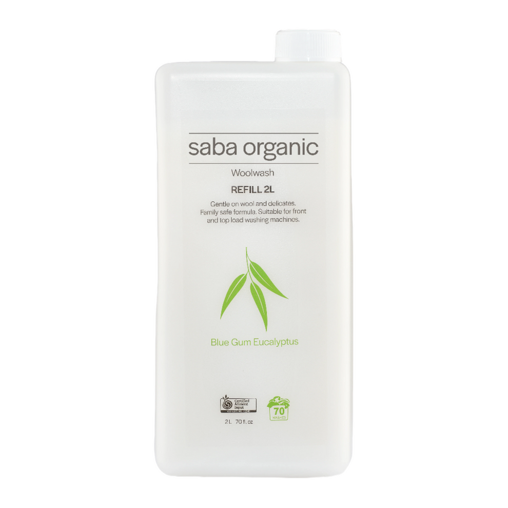 2L Refill Wool Wash - Blue Gum Eucalyptus – Saba Organics